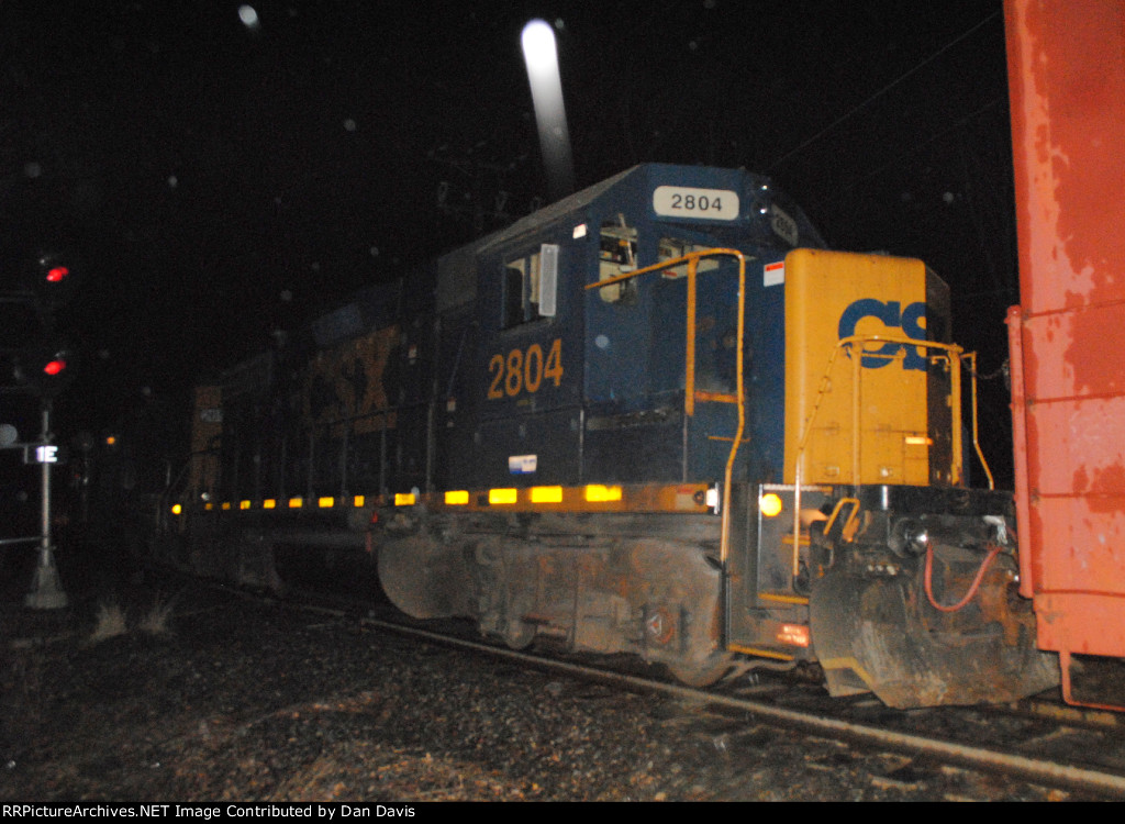 CSX GP38-2 2804 6th on C970-18